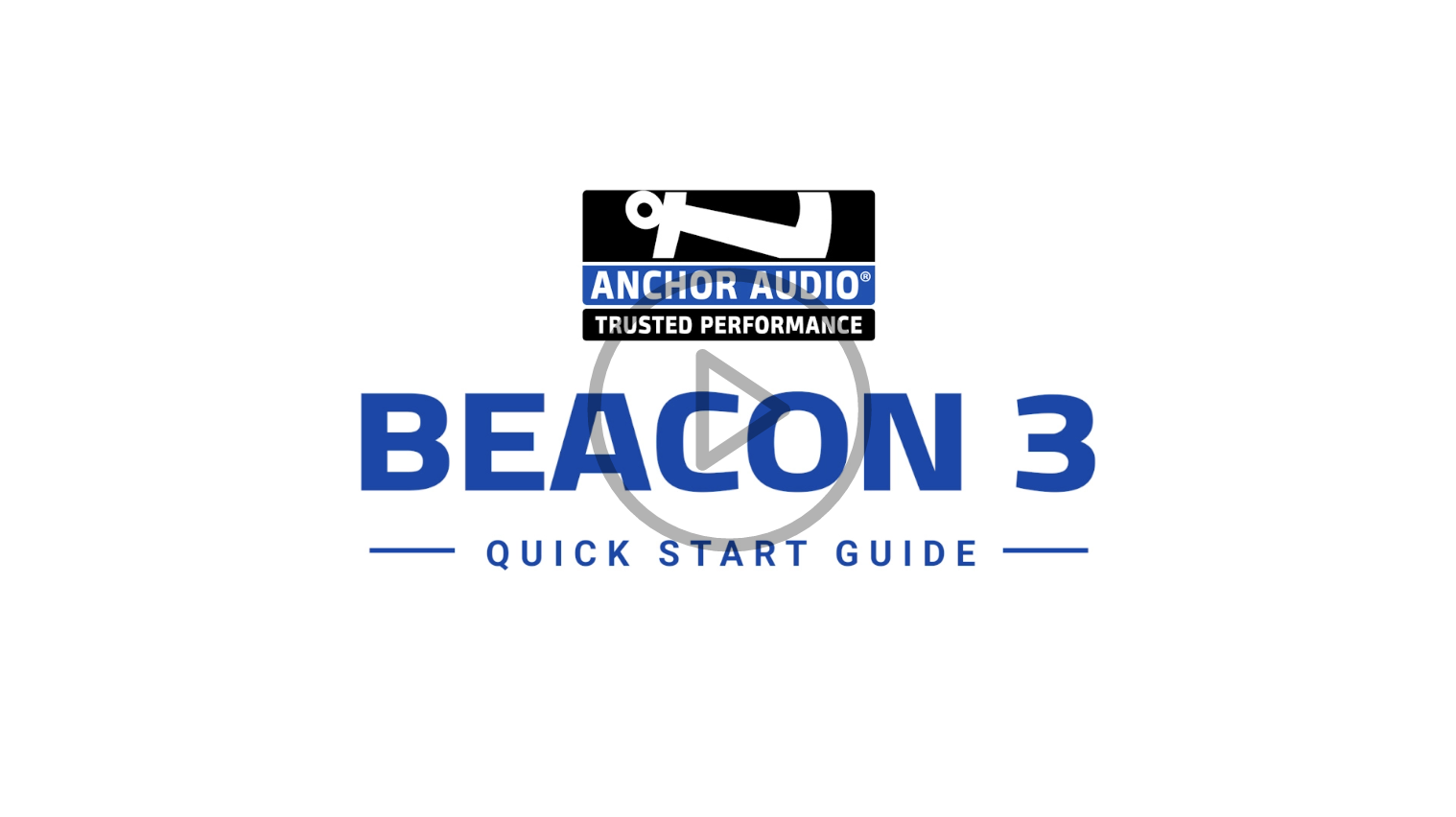 Beacon 3 Wireless Portable PA System | Beacon 3 Speaker | Anchor Audio